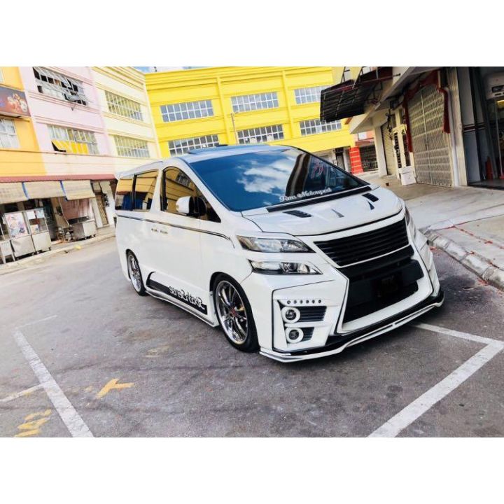 TOYOTA VELLFIRE ANH20 SIX SENCE FRONT BUMPER WITH DIFFUSER | Lazada