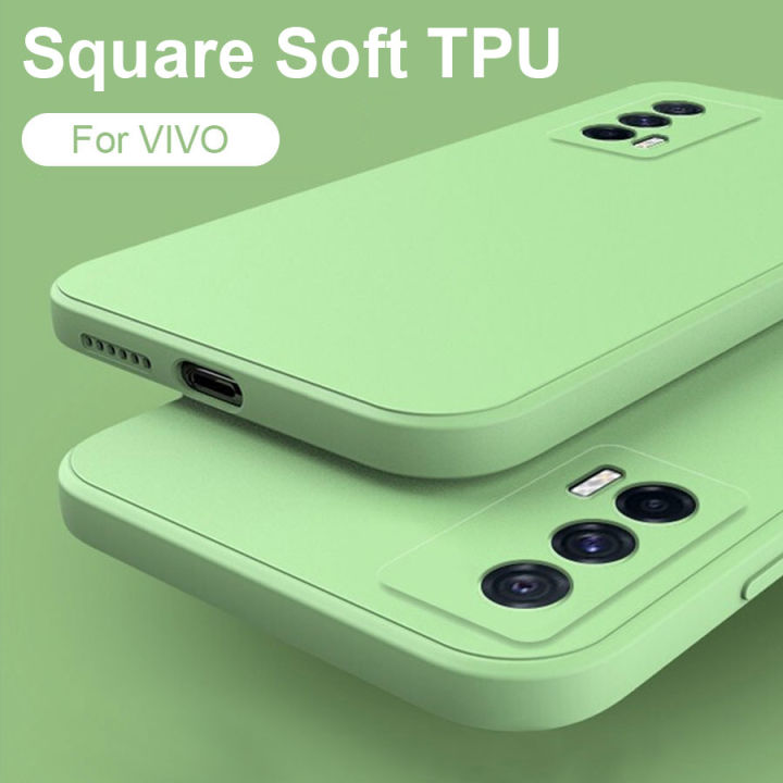 Square Silicone Phone Case for Vivo V25e V25 Pro Y02s Y3s Y15s Y15A Y16 Y21T Y21 Y21s Y33T Y33s ...