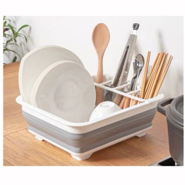 Foldable Dish Rack Plates Drying Rack Kitchen Storage Bowl Holder ...