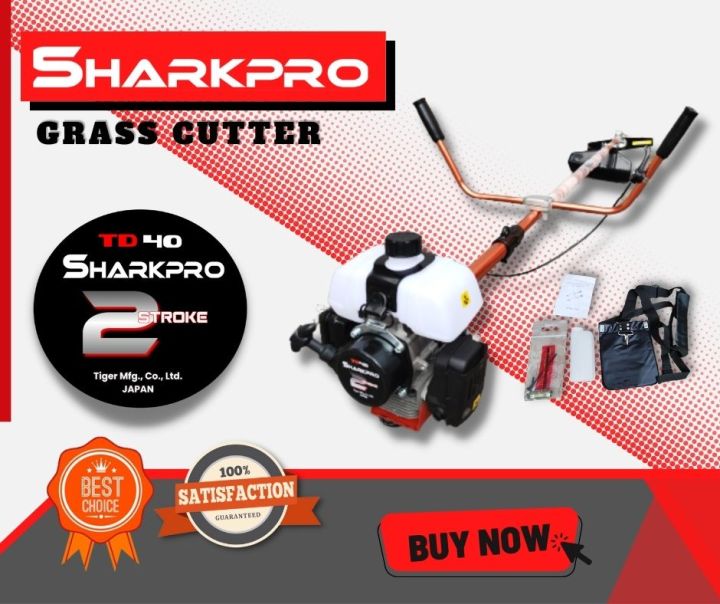 SHARKPRO GRASS CUTTER (TDK-40) WITH COMPLETE ACCESSORIES | Lazada PH