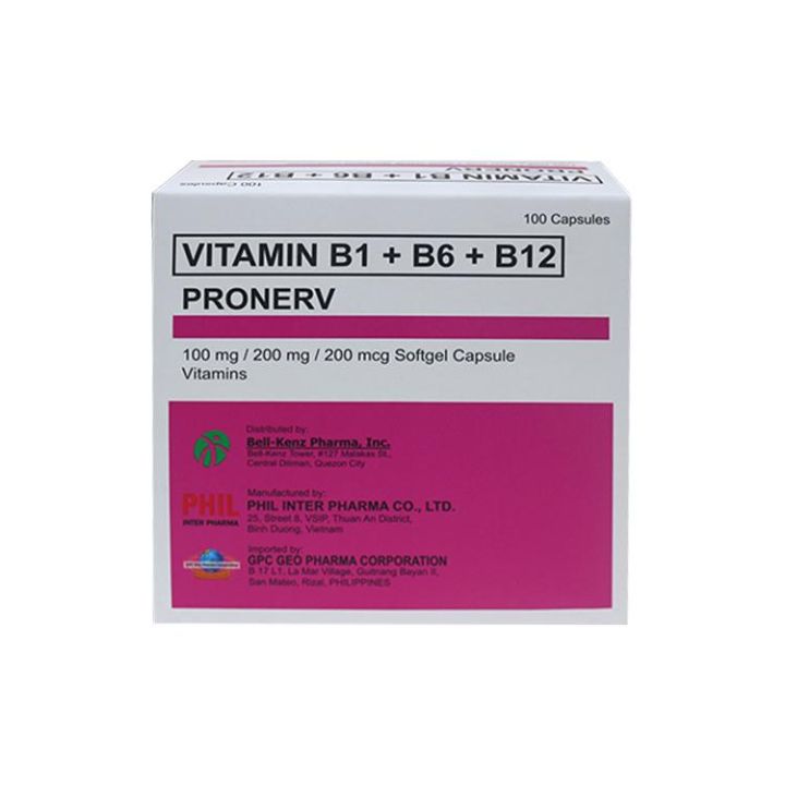 Pronerv 100 mg 200 mg 300 mcg Capsule - 20s | Lazada PH