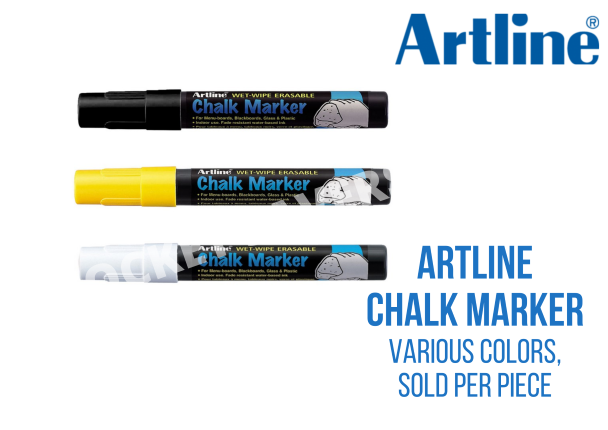 ARTLINE CHALK MARKER 2.0 mm (Acrylic Fiber Tip, Chalkboard, Blackboard ...