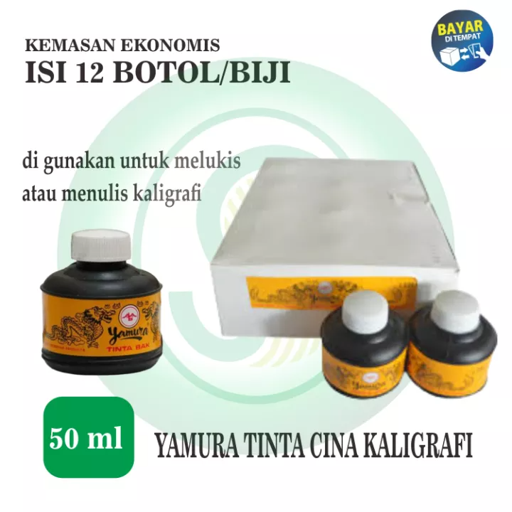 Yamura Tinta Bak Cina Kaligrafi 50 ml - Naga Yamura | Lazada Indonesia