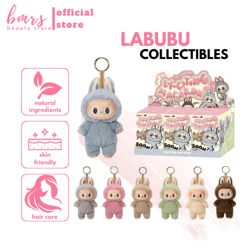 Labubu Doll Keychain Blind Box Exciting Macaron The Monsters Labubu ...