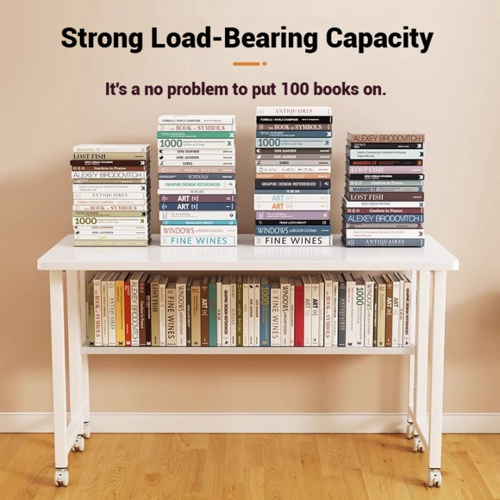 LALA Foldable Table Study Mobile Desk Home Computer Desk Bedside Table ...