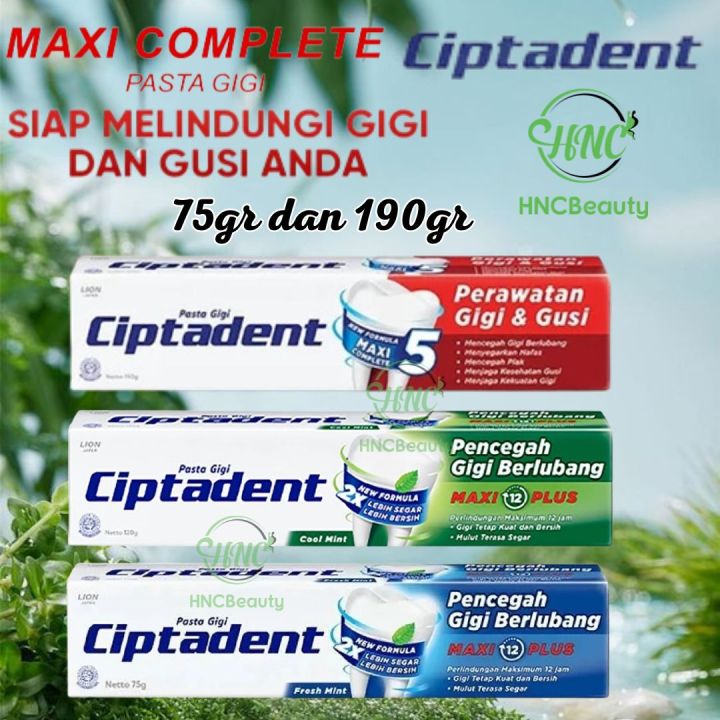CIPTADENT Toothpaste 75gr 190gr | Odol | Pasta Gigi - Cool Mint - Fresh ...