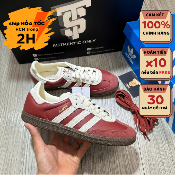 [CHÍNH HÃNG] Giày thể thao ADIDAS SAMBA OG PRELOVED RUBY CREAM WHITE ...
