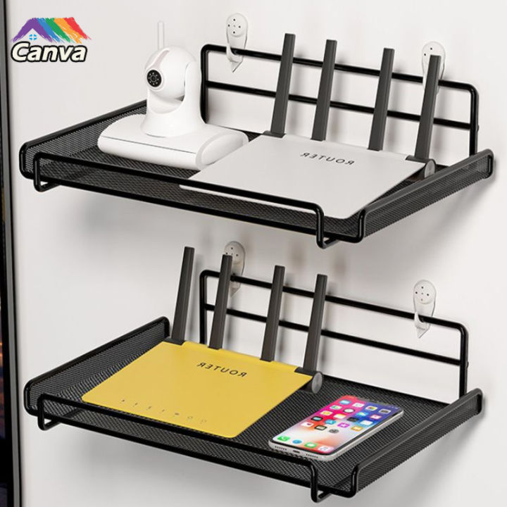 304 Stainless steel Wifi storage rack Router placement holder wall ... 304 Stainless steel Wifi storage rack Router placement holder wall ...