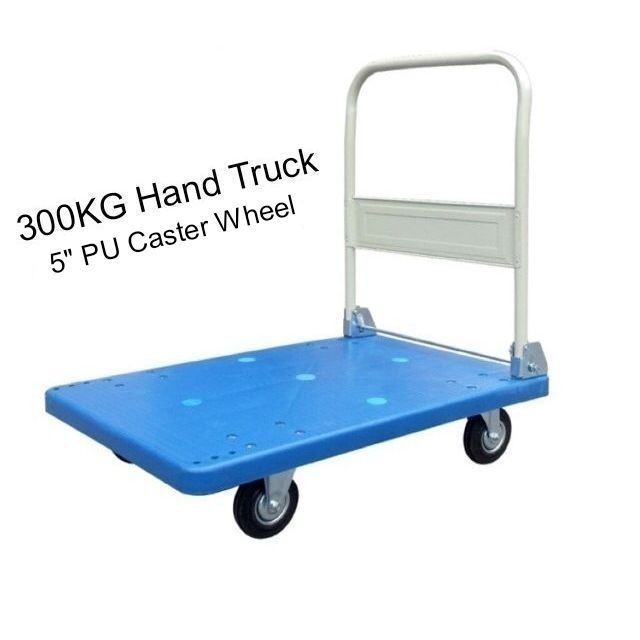 300KG PVC Platform Hand Truck Trolley With Low Noise PU Caster | Lazada