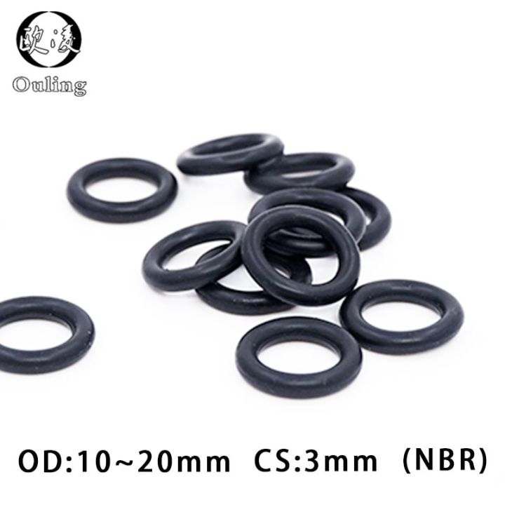 50 Pcs Lot Nitrile Rubber Ring Nbr Sealing O Ring 3mm Thickness Od 10
