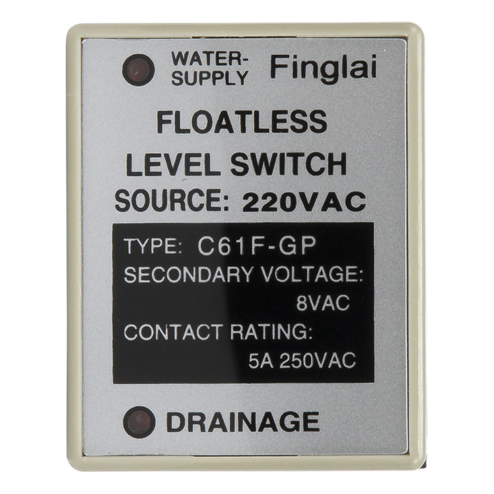 【Must-have】 C61f-Gp Ac 220v Floatless Level Switch / Relay With Socket Base 220vac C61f - Gp ...