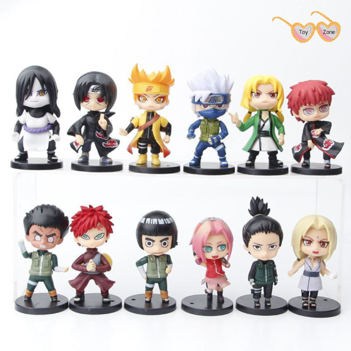 Naruto Cute Figure (12pcs) Japanese Anime Figure Naruto Uzumaki Manga ...