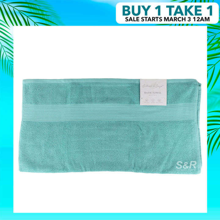 Buy 1 Take 1 Sale Starts Mar 3 12am Silver & Sage Bath Towel 62cm x ...