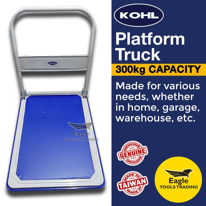 Kohl Platform Truck 300kg (660 lbs) Capacity | Push Cart Foldable Dolly ...