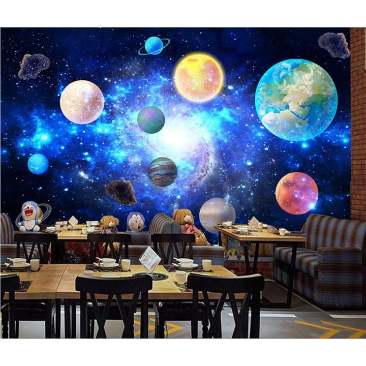 Custom Cosmic Planets Outer Space Interstellar Starry Galaxy Bar KTV ...