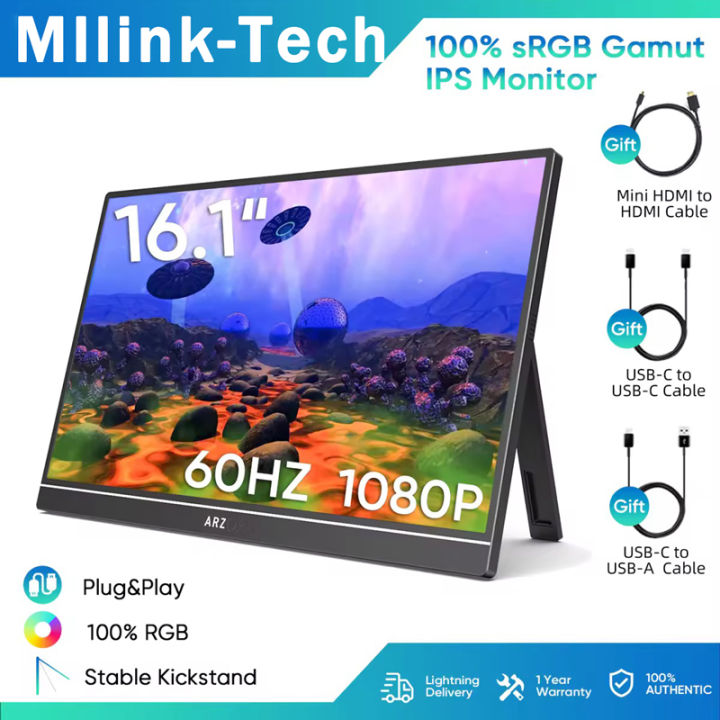 mga dalhinang monitor 15.6 inch display screen Laptop Monitor FHD 1080p ...