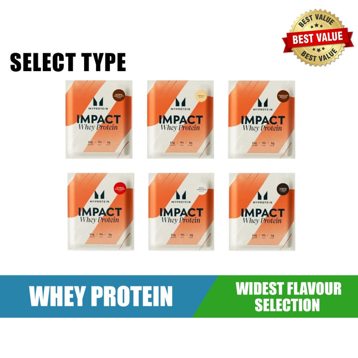 MyProtein Single Serving Impact Whey Protein 10 or 20 Packs Build ...