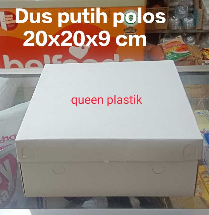 Dus Putih Polos 20x20 cm + Mika Sekat Harga Per 10 Pcs | Lazada Indonesia