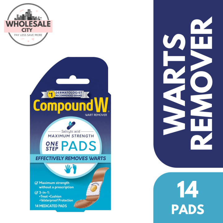 Compound W Maximum Strength, One Step Pads, Effective Salicylic Acid ...