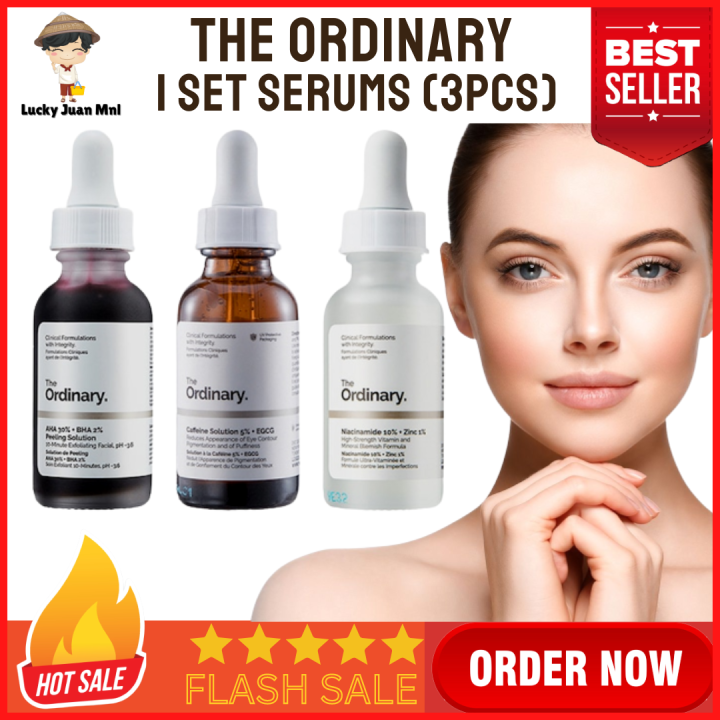 One set 3 pieces The Ordinary Serum [Glycolic Acid,Lactic Acid ...