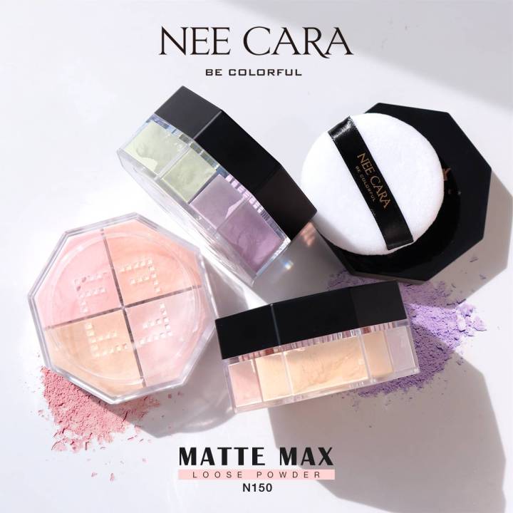 NEE CARA N150 MATTE MAX LOOSE POWDER แป้งฝุ่นเนื้อบางเบา สบายผิว เพิ่ม ...