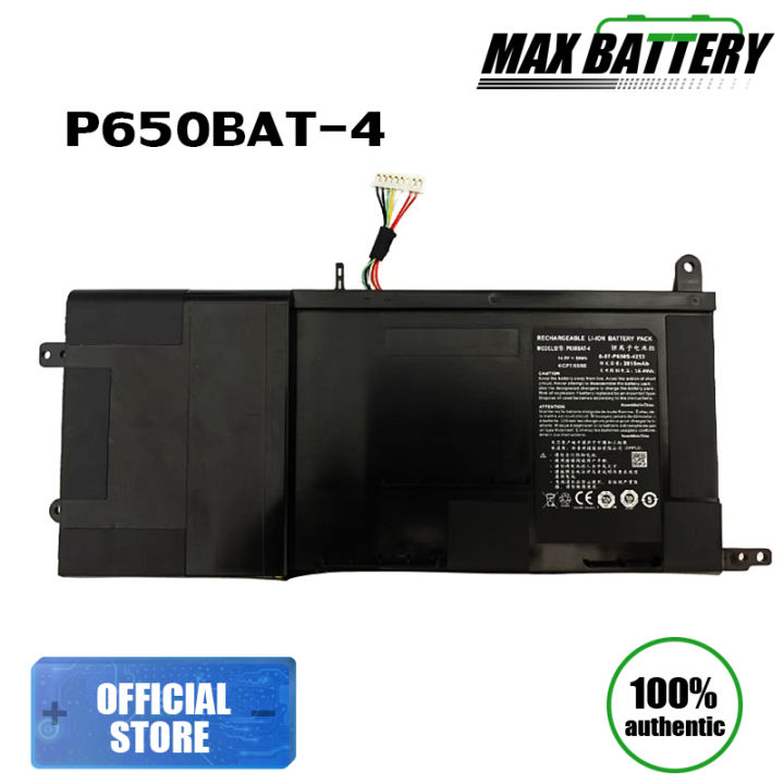 P650BAT-4 for Sager NP8650 NP8651 NP8652 Hasee Z7 Z7M Z8 Clevo P650SA ...