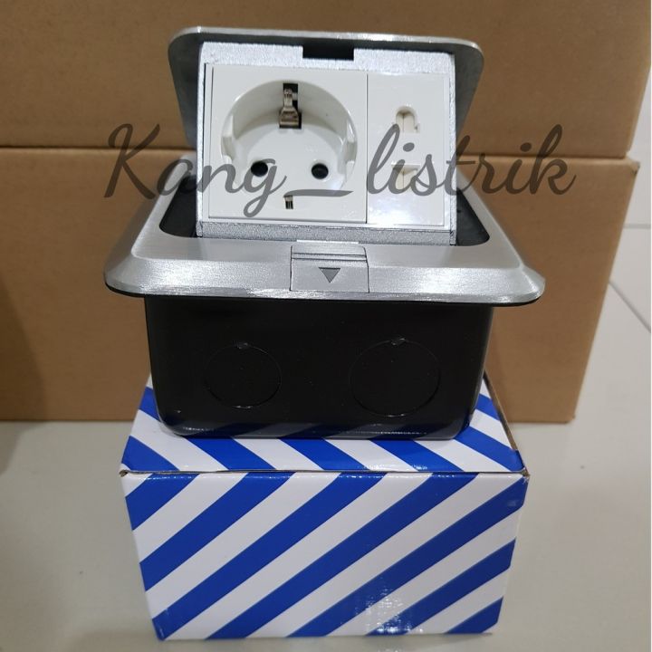 STOP KONTAK LAN / FLOOR OUTLET / STOP KONTAK TANAM BAHAN ALUMUNIUM ...