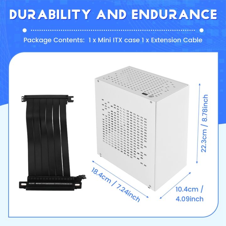 【UUM】-A07 Mini ITX Computer Case Chassis HTPC Host Case USB3.0 ITX Enclosure with Graphics Card ...
