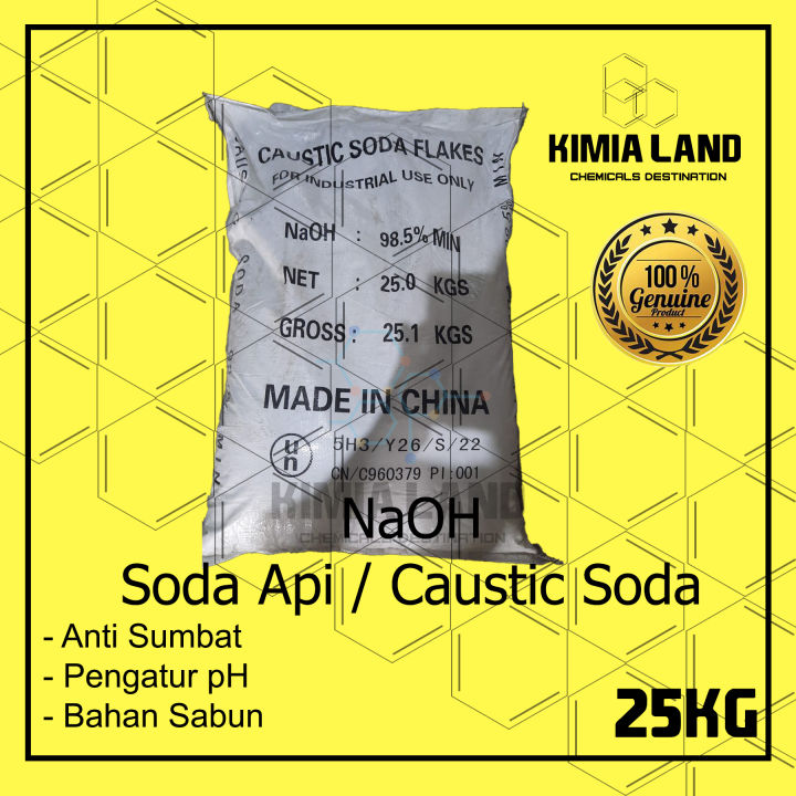 Soda Api / Caustic Soda / NaOH / Natrium Hidroxida 25kg | Lazada Indonesia