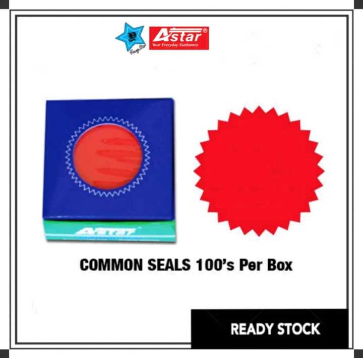 Astar common seal (100pcs) Common Seal Sticker (100s) 51mm | Lazada