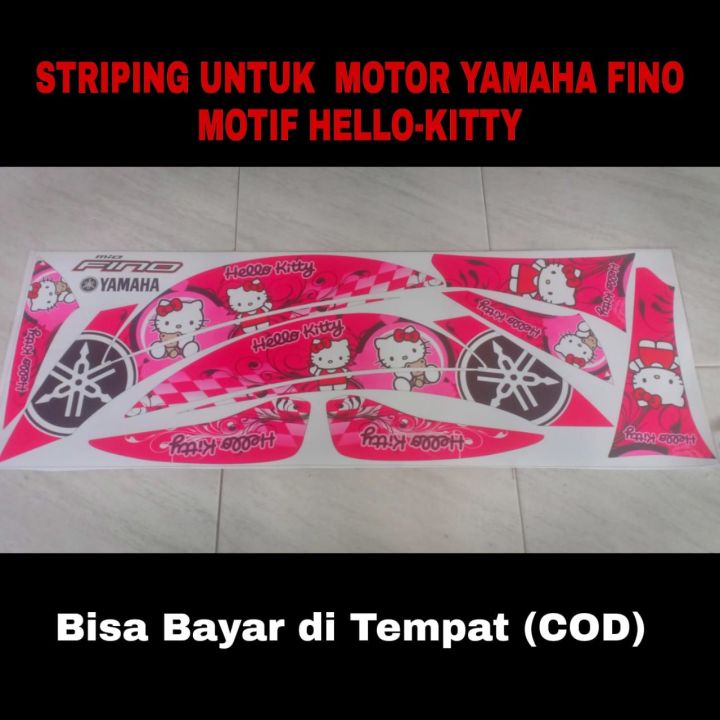 STRIPING YAMAHA FINO MOTIF HELLO KITTY KEREN | Lazada Indonesia