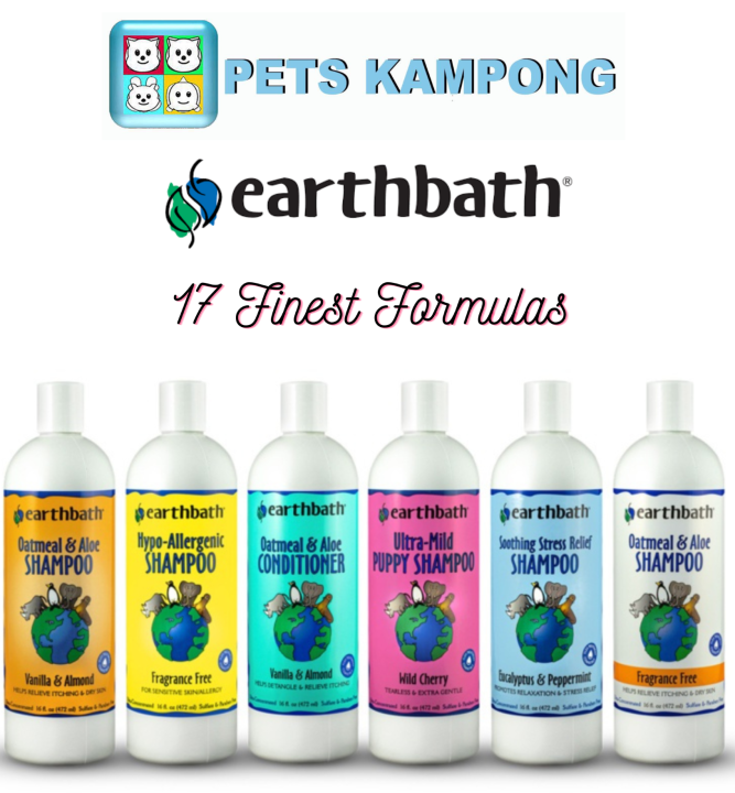 Earthbath Shampoo & Conditioner 16oz | Lazada Singapore