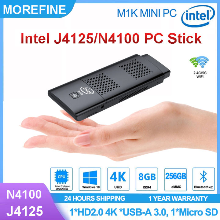 M1K Intel Mini PC Stick Quad-Core Intel Celeron J4125 N4100 Windows 10 ...