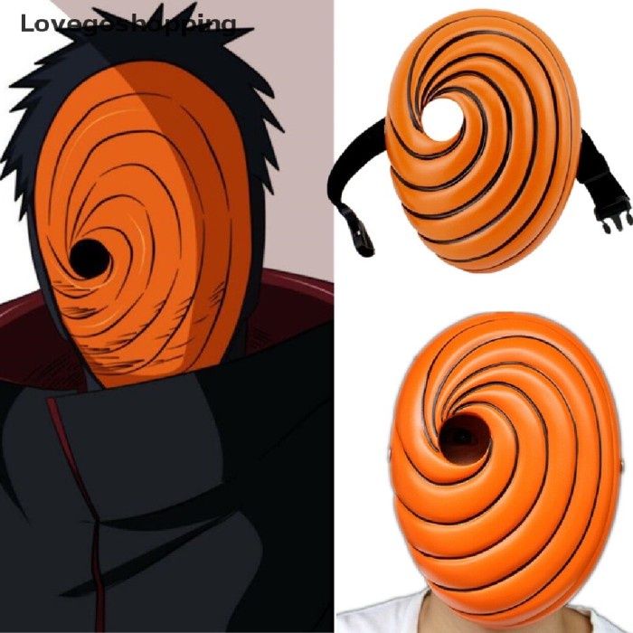 Topeng Tobi Cosplay Obito Uchiha Tobi Akatsuki Naruto Shippuden Figure ...