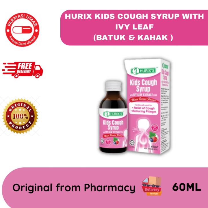 Hurix's Kids Cough Syrup with Ivy Leaf 60ml (Batuk & Kahak) | Lazada
