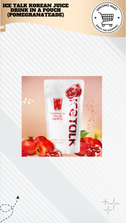 ice talk korean juice drink in a pouch (230ml) | Lazada PH
