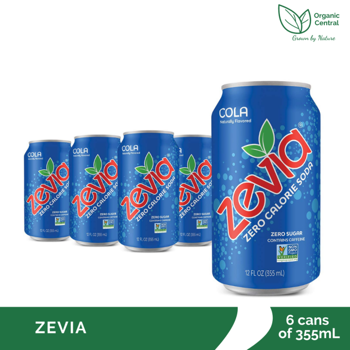 Zevia Cola Soda Bundle of Six (6) 355mL | Lazada PH