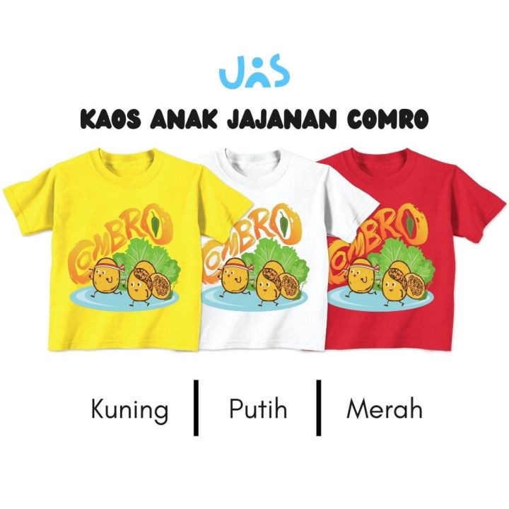 JNS Baju Kaos Bayi & Anak Seri Jajanan Tradisional COMBRO Series Bahan ...