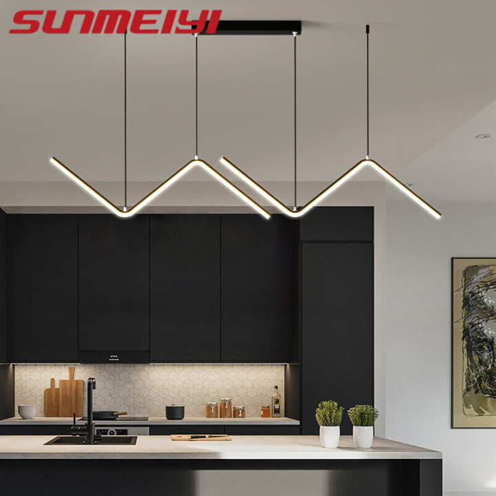 Black&Gold LED Ceiling Pendent Lights Modern for the Dining Table ...