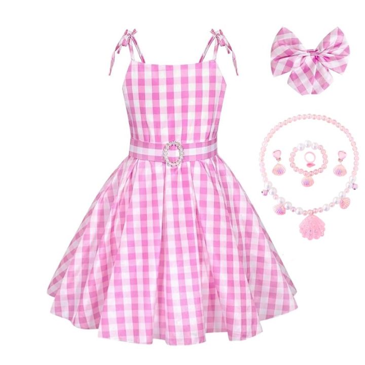 Barbie Dress For Kids Girls Movie Barbie Costume with Accessory Set for ...