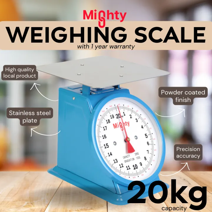 [Mighty] Weighing Scale 20 kilograms / Timbangan 20 kilo / Flat Scale ...