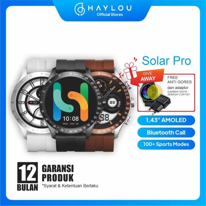 Haylou Solar Pro Ls18 Smartwatch Canggih Dengan Fitur Aod Ip68 | Lazada ...