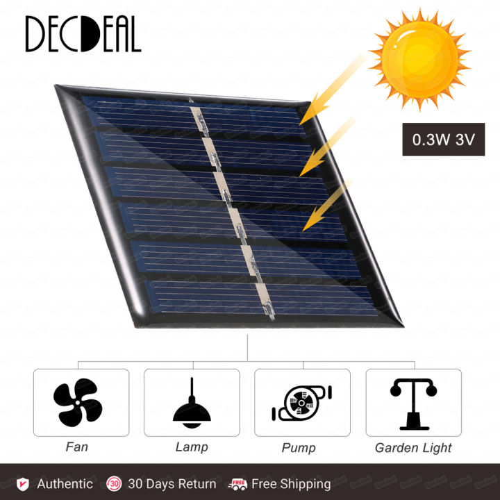 0.3W 3V Mini Solar Panel Polycrystalline Silicon Small Solar Cell DIY ...