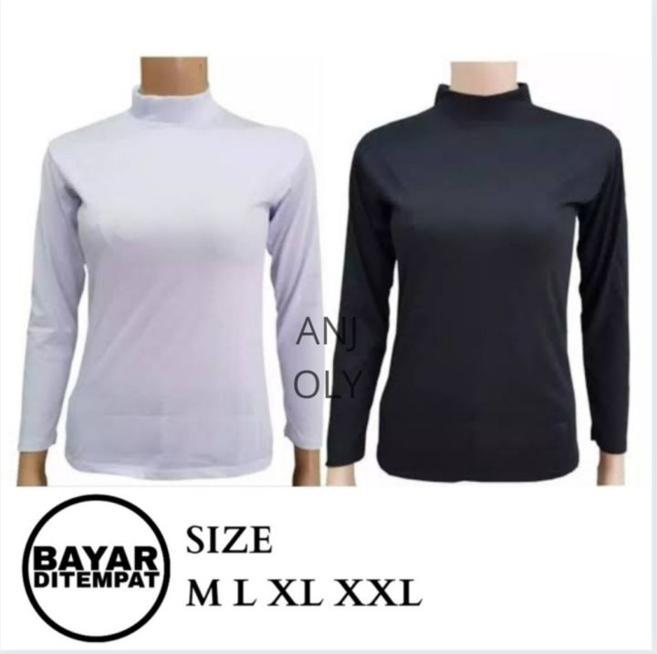 Manset Lengan Panjang Turtleneck - Manset Leher Tinggi - Manset Lengan ...