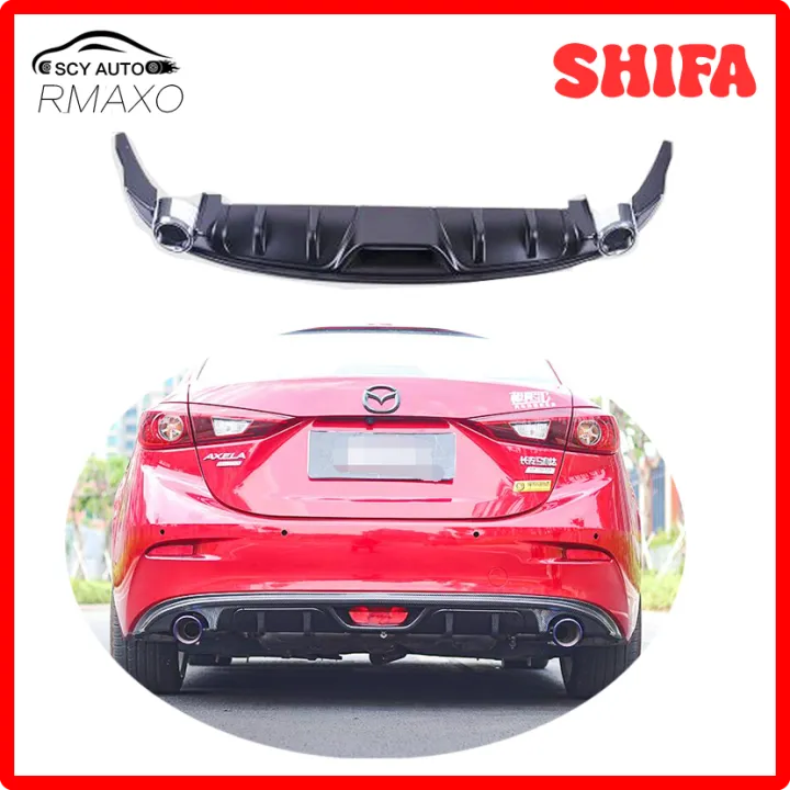 [SHIFA] For Mazda 3 Axela ABS Rear Bumper Diffuser Bumpers Protector ...
