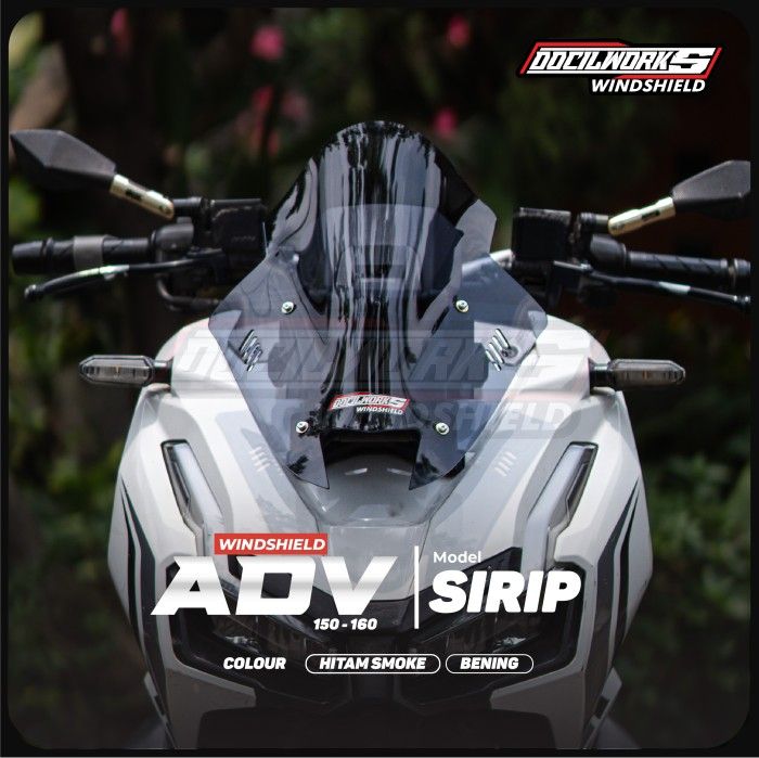 MOTORR Windshield Visor ADV 150 dan ADV 160 Model V1 V2 SIRIP - TIPE ...