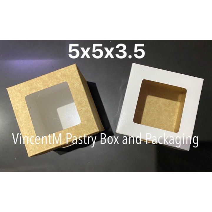 (10-30 PCS) Bento Box / Cupcake box / Pastry box/ Candy Box 5x5x3.5 ...