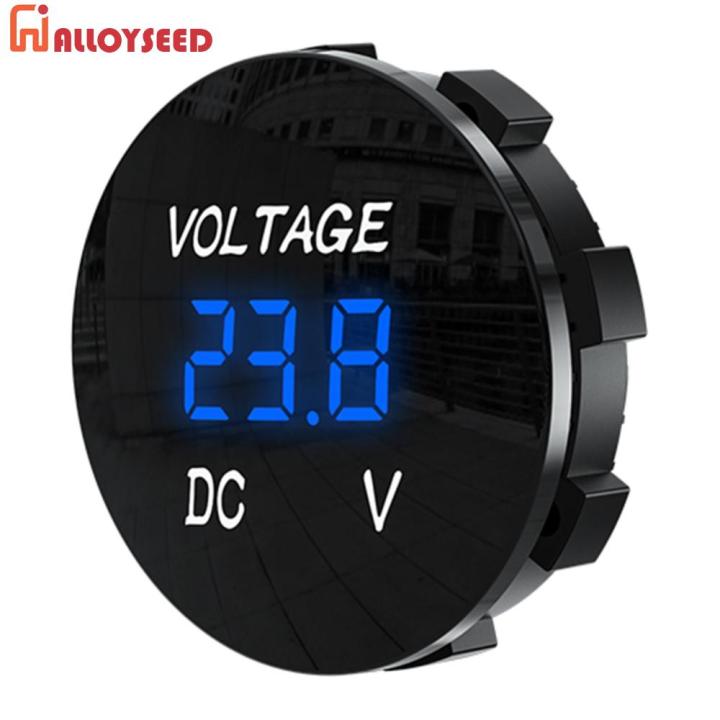 DC 5V-48V Display Voltmeter Car LED Panel Digital Voltmeter Tester ...