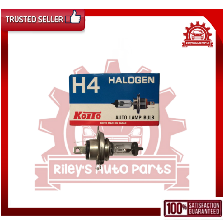 KOITO H4 HALOGEN BULB 12V 60/55W (made in japan) | Lazada PH