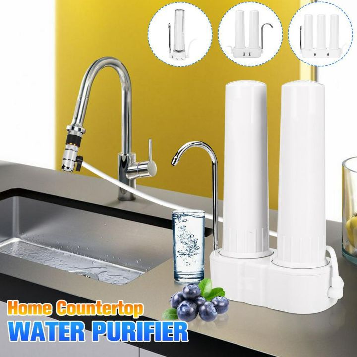 Mini 1/2/3 Stage Filtration Home Kitchen Tap Water Purifier Countertop ...